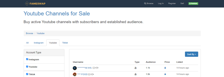 8 Best Sites to Buy YouTube Channel (Verified Channels)