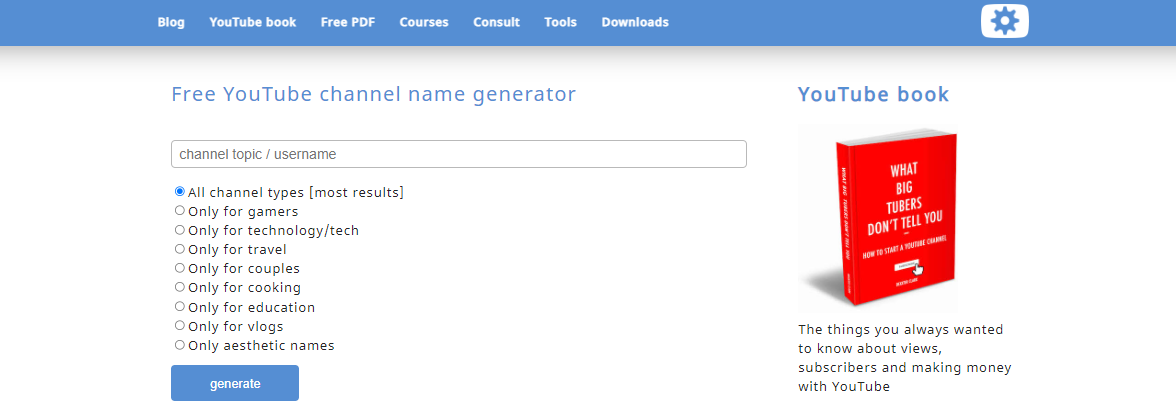 10 Best YouTube Channel Name Generator for Beginners